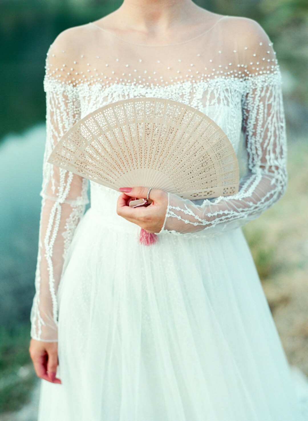 Wedding Fan, Sandalwood Fan, Fan for Bride, Wooden Fan, Wedding Favour ...