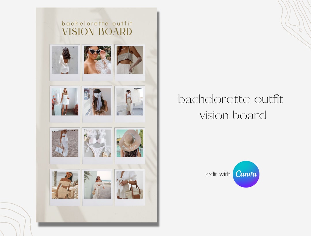 Bachelorette Outfit Vision Board Bachelorette Outfit Planner for ...