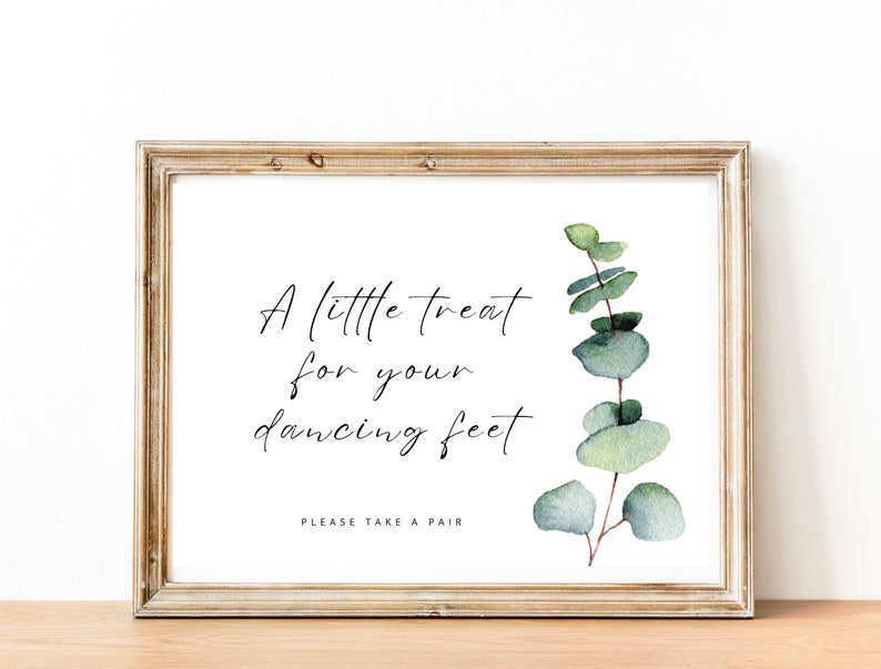 Dancing Feet Printable Sign, Dancing Shoes Sign to Print, A Little ...