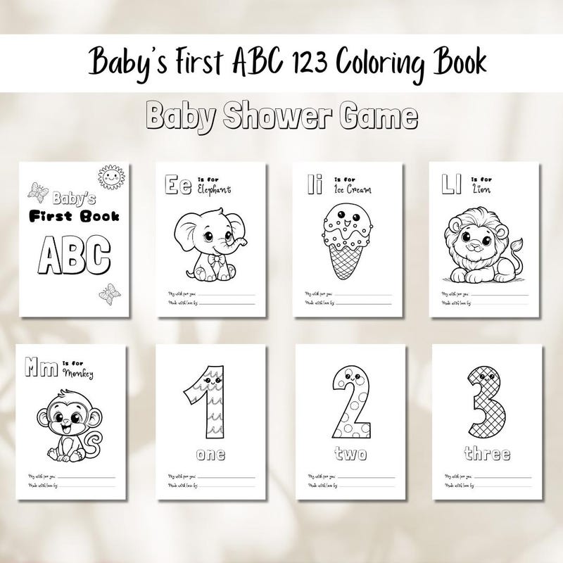 Abc 123 - Etsy