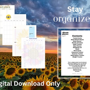 Ultimate Planner, Printable Planner, Reusable Planner, Undated Planner ...