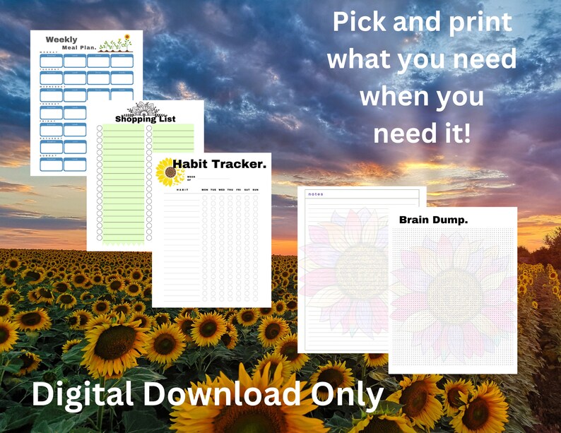 Ultimate Planner, Printable Planner, Reusable Planner, Undated Planner ...