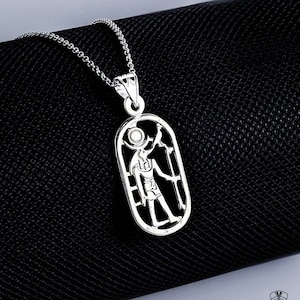 Thoth Necklace, Sterling Silver Thoth Pendant, Egyptian Revival ...