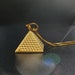 Gold Pyramid Necklace Giza Pyramid Pendant 14k Gold Vermeil - Etsy