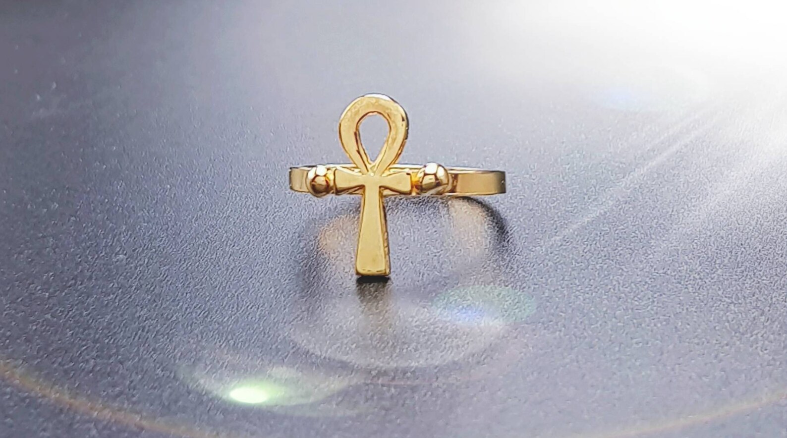 Gold Ankh Ring 14k Gold Vermeil Over Sterling Silver Ankh | Etsy