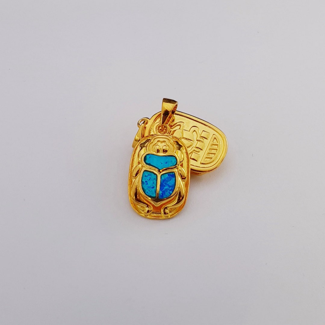 Opal Scarab Necklace, 14k Goldfilled Over Sterling Silver, Scarab ...