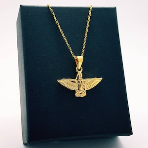 Medium Gold Isis Necklace, 14k Gold Vermeil Over Sterling Silver ...