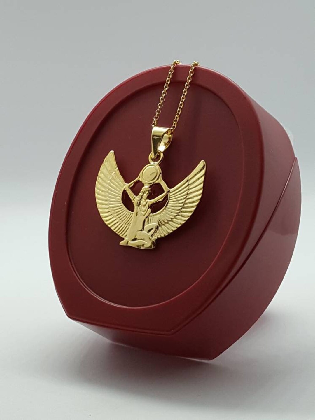 Medium Goddess Isis Necklace, 14k Gold Vermeil Over Sterling Silver ...