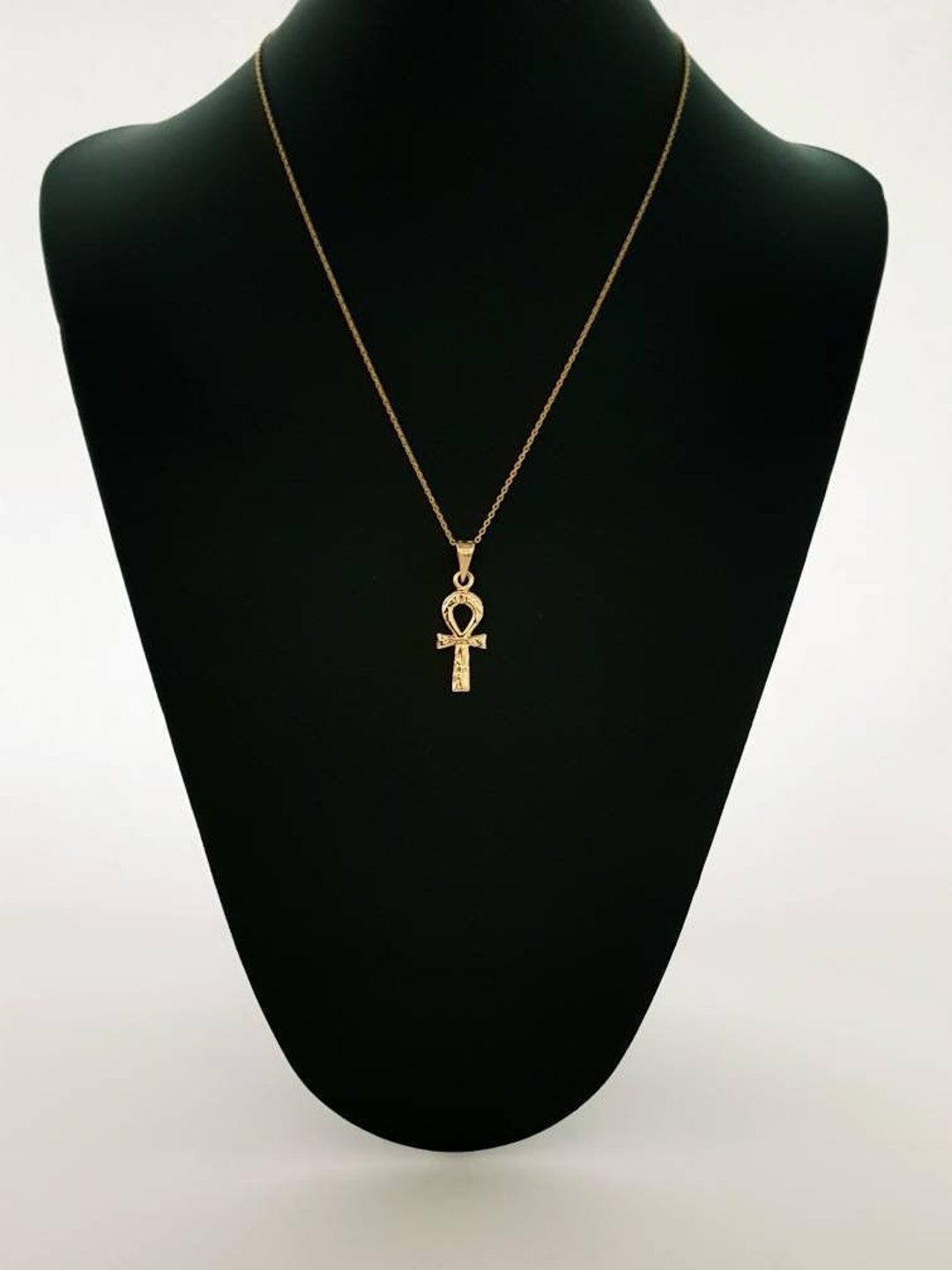 Ankh of Ra Gold Necklace, 14k Gold Vermeil Over Sterling Silver ...