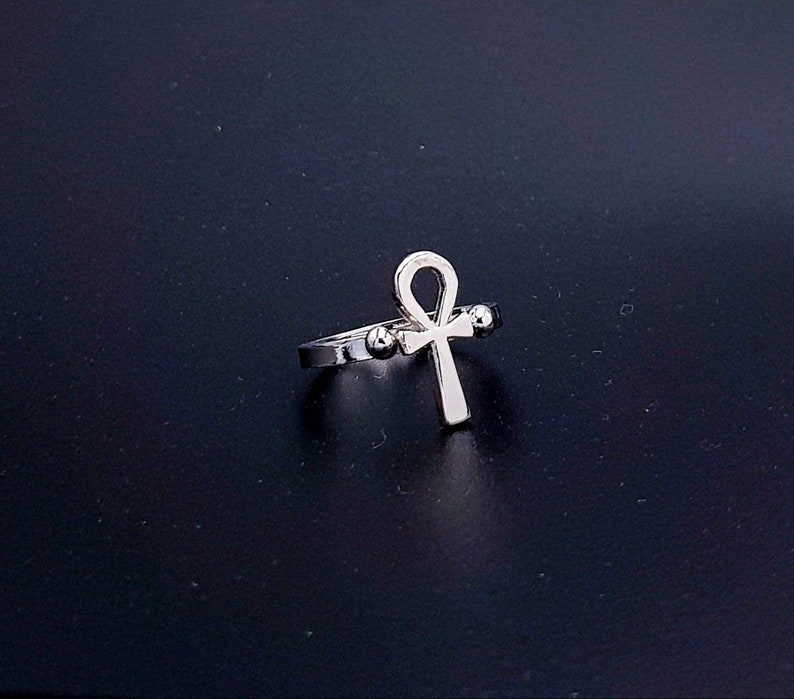 Egyptian Ankh Ring Sterling Silver Ankh Ring Key of Life - Etsy