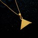 Gold Pyramid Necklace Giza Great Pyramid Necklace 14k Gold - Etsy