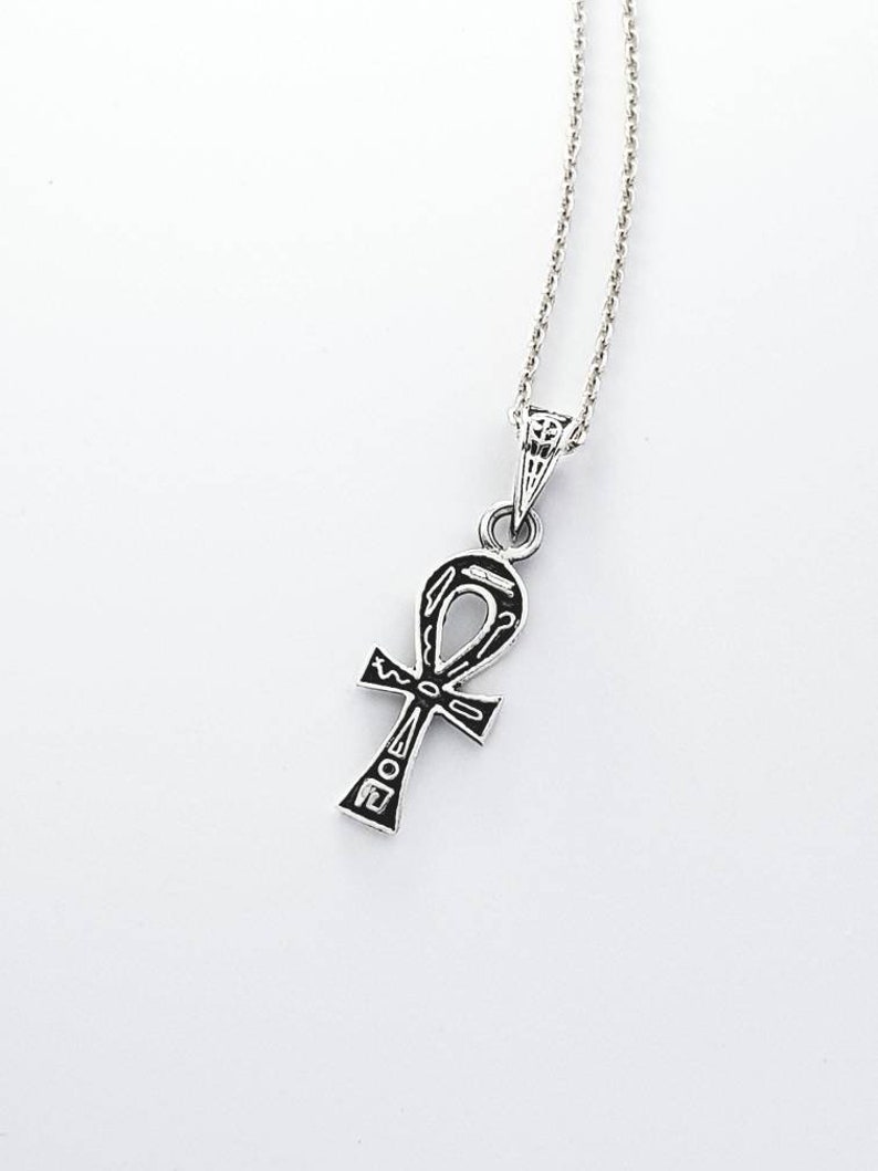 Ankh Necklace Sterling Silver Ankh Pendant Key of the Life - Etsy