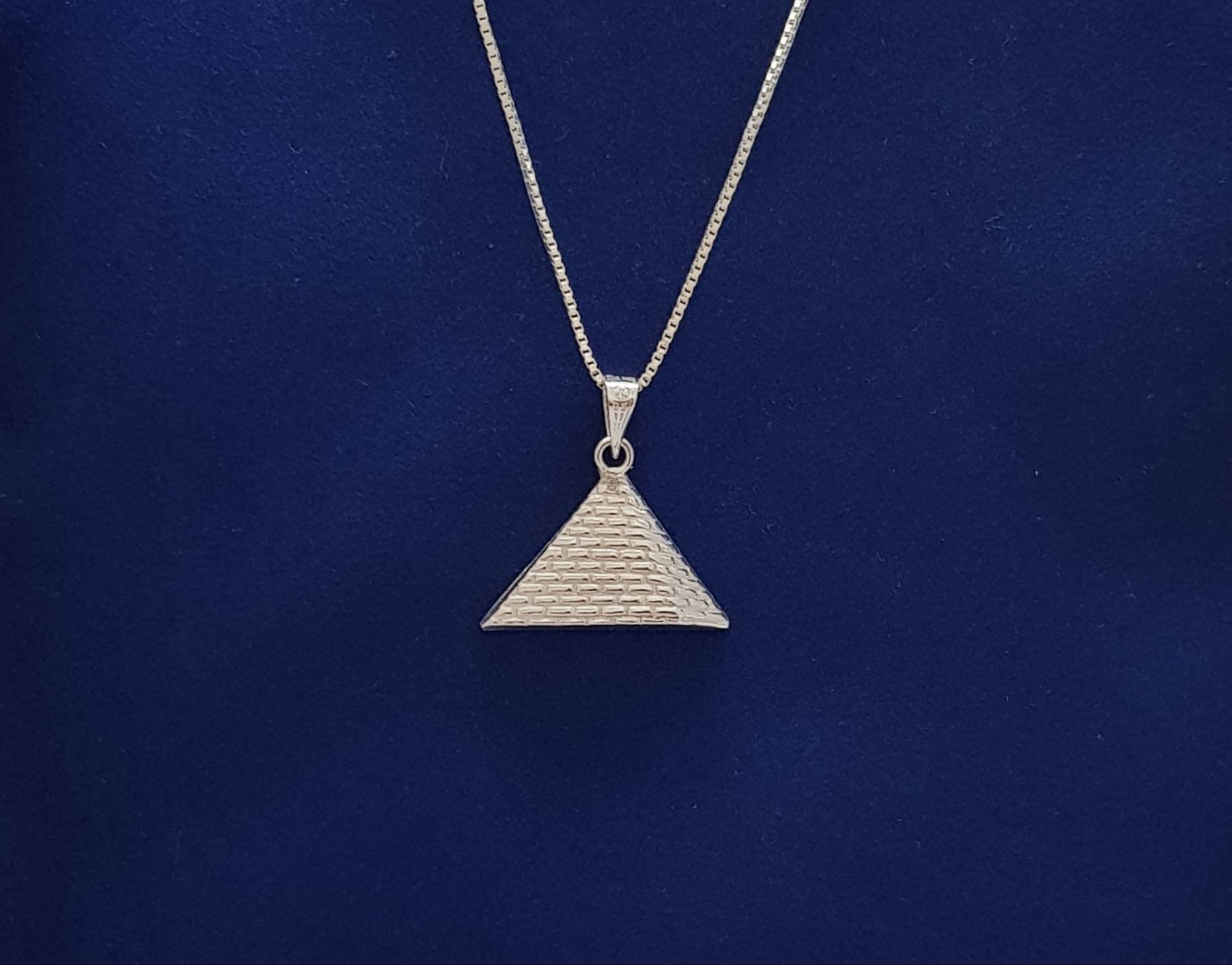 Giza Pyramid Necklace Sterling Silver Pyramid Necklace - Etsy Canada