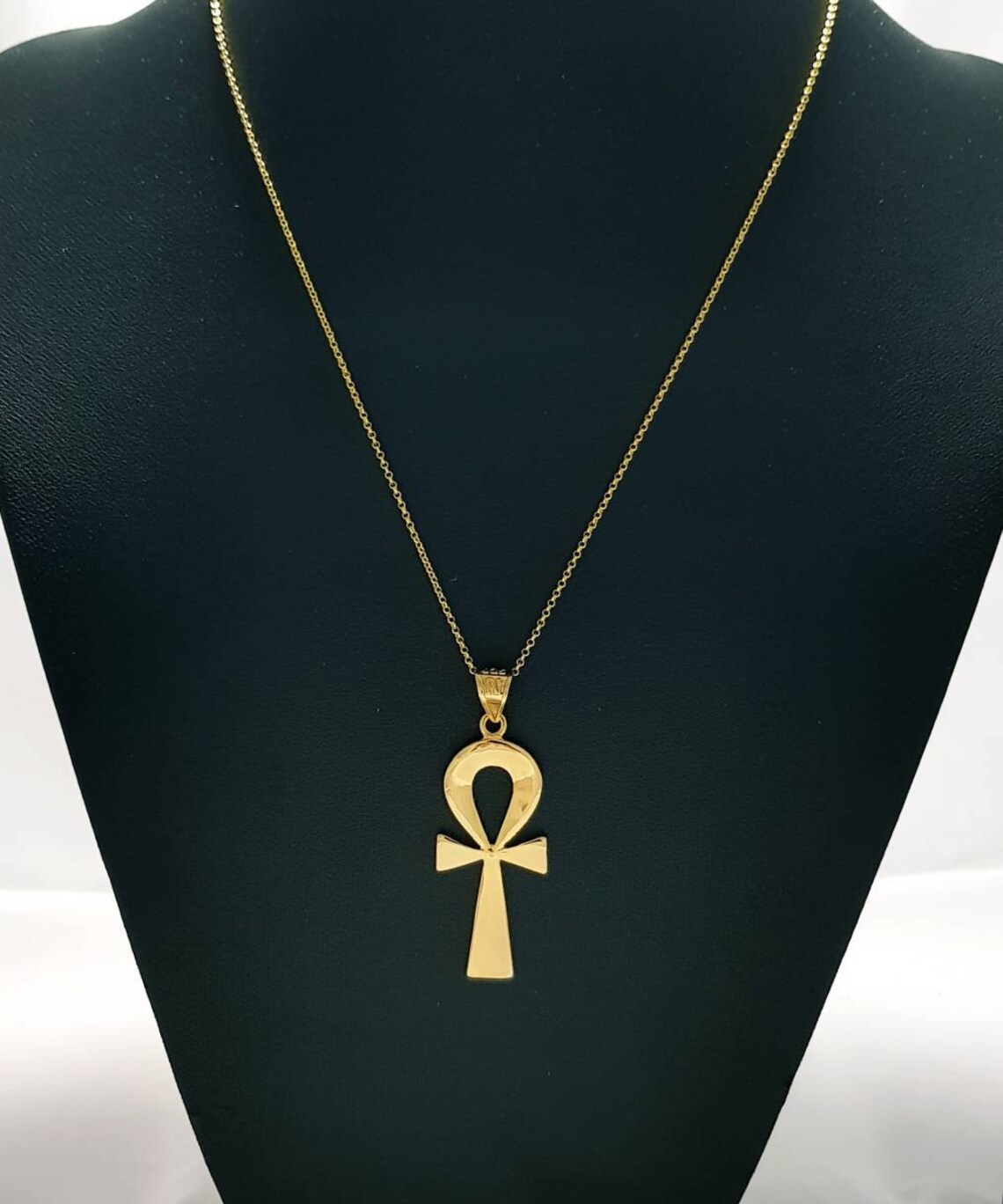 Gold Ankh Necklace 14k Gold Vermeil Sterling Silver Ankh | Etsy