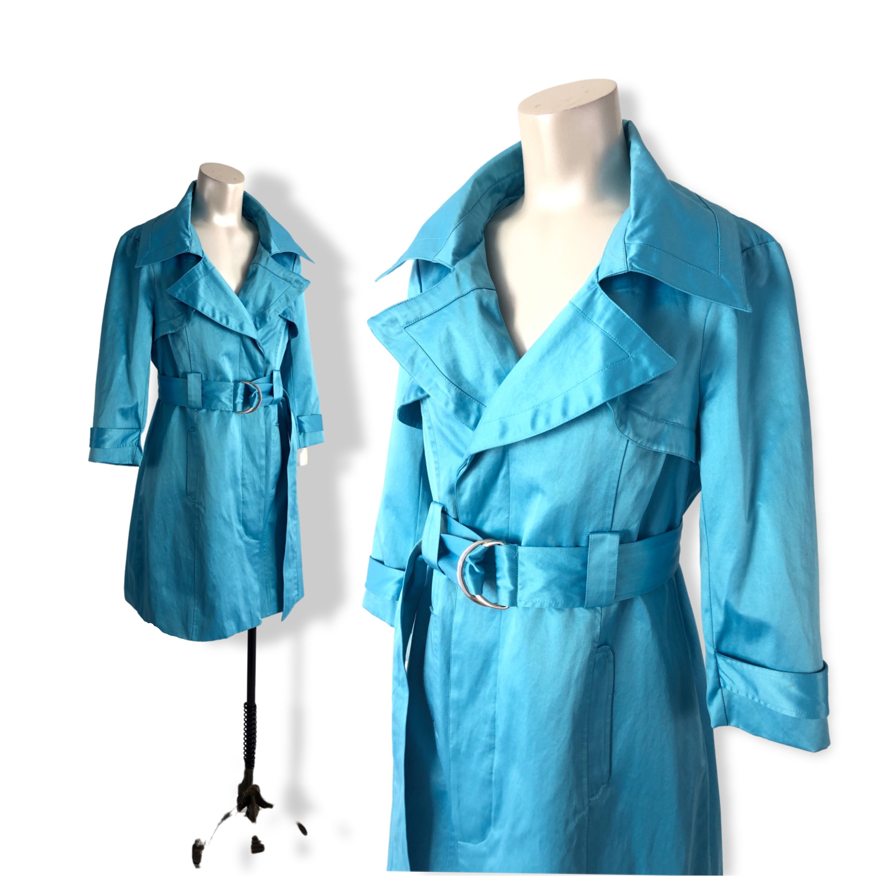 Turquoise Trench Coat