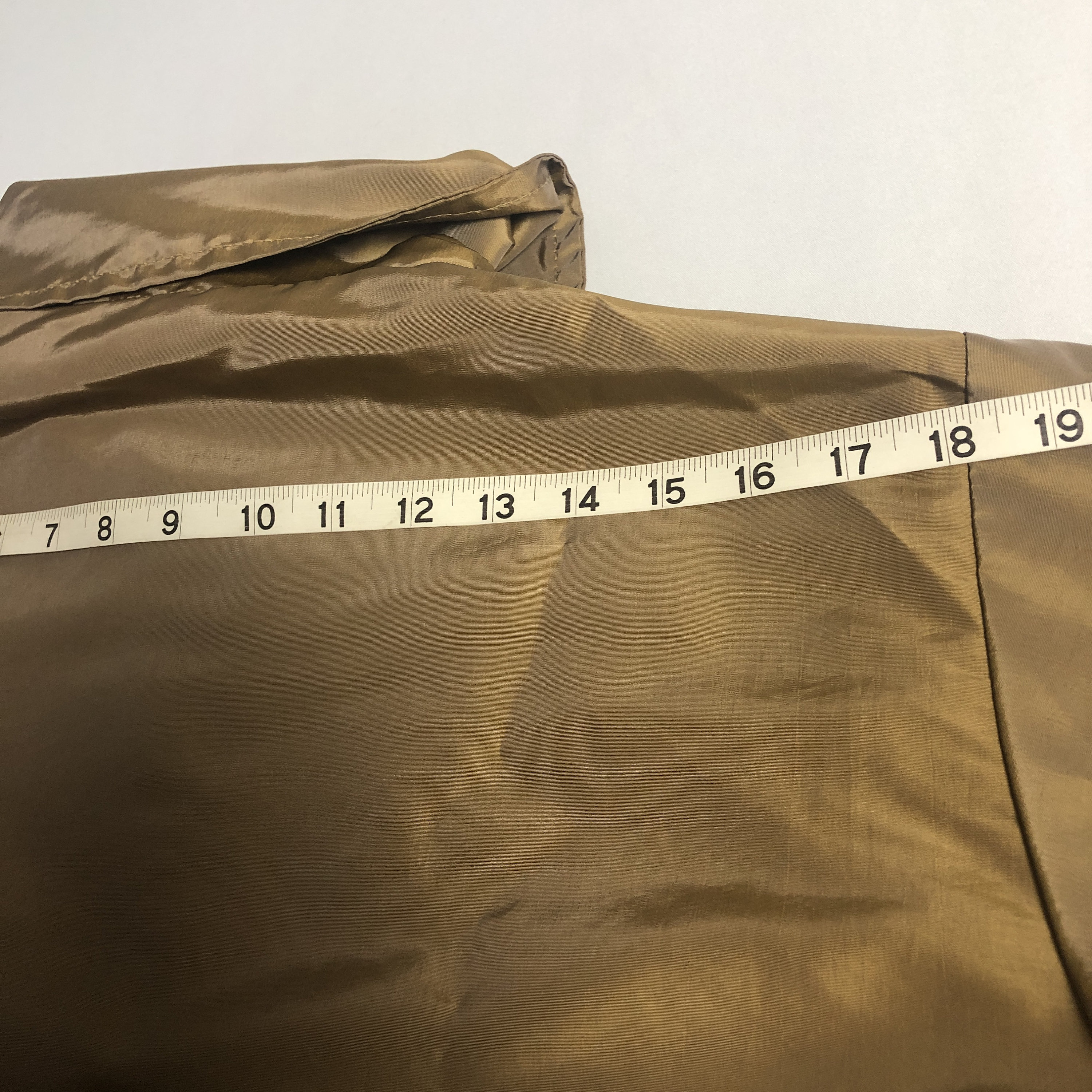 80's Vintage Metallic Bronze Minimalist Oversized Lightweight Jacket by ...