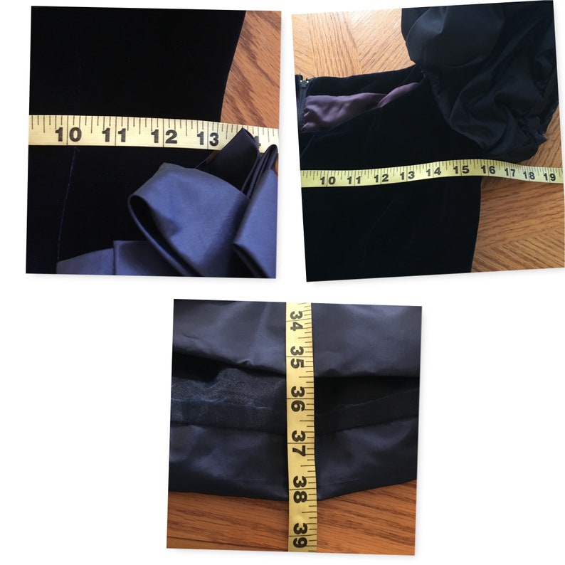 80's Victor Costa Velvet & Tafetta Puffy Shoulders Bubble - Etsy