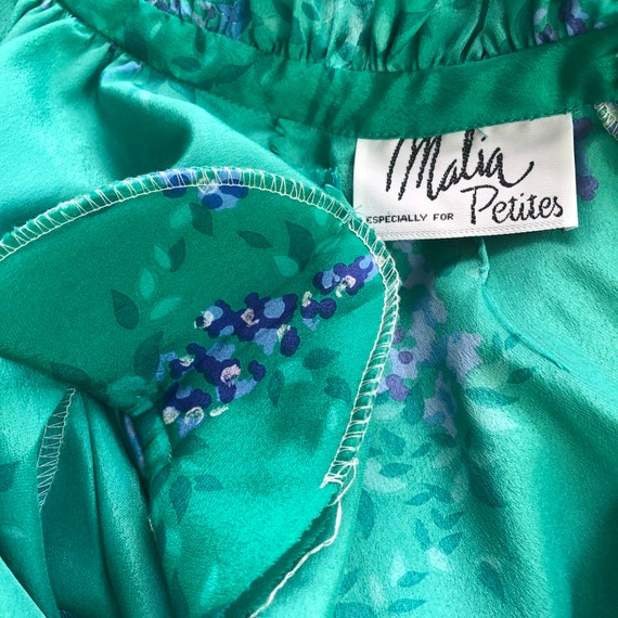 70's Vintage Green Preppy Secretary Dress Malia Petit… - Gem