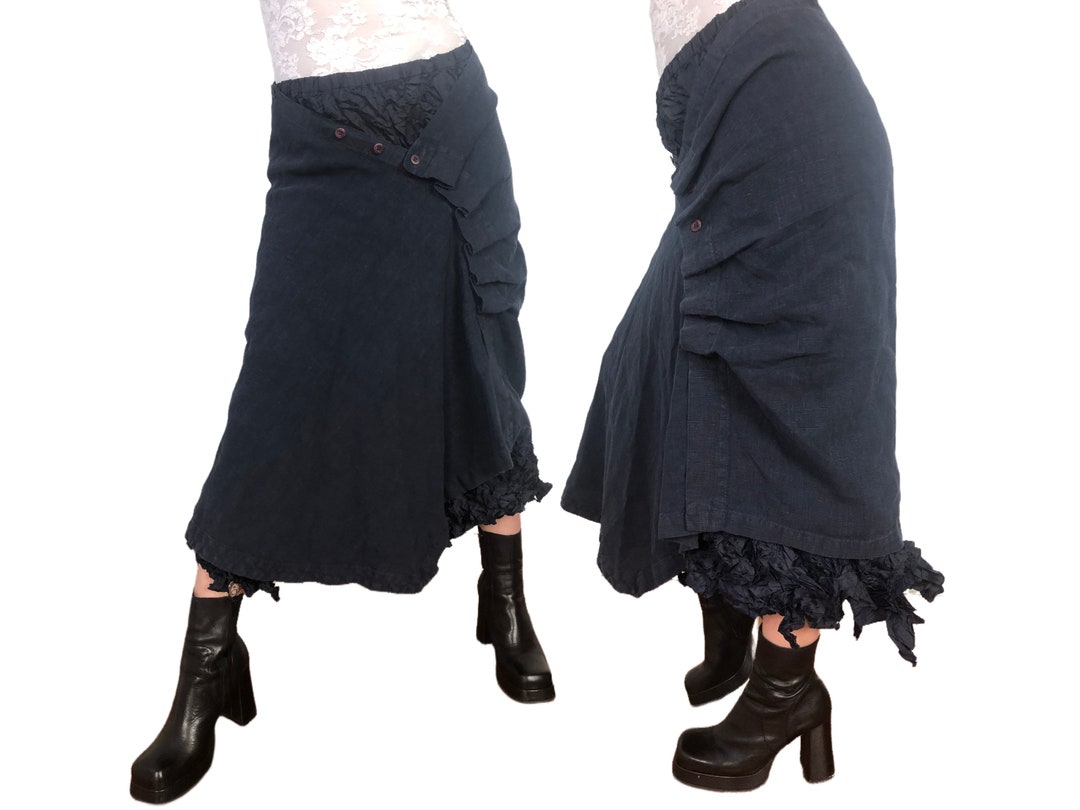 Vintage Layered Micropleats Avant Garde Skirt 2 in 1 Micro Pleats ...