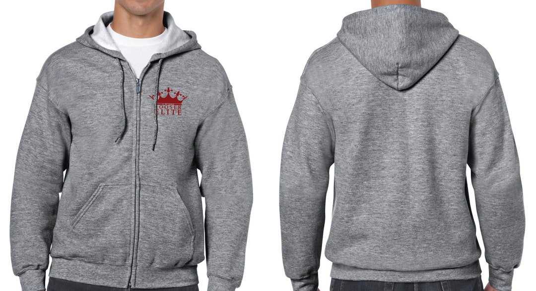 CWC Crown Logo Zipper Hoodie Heather Gray - Etsy