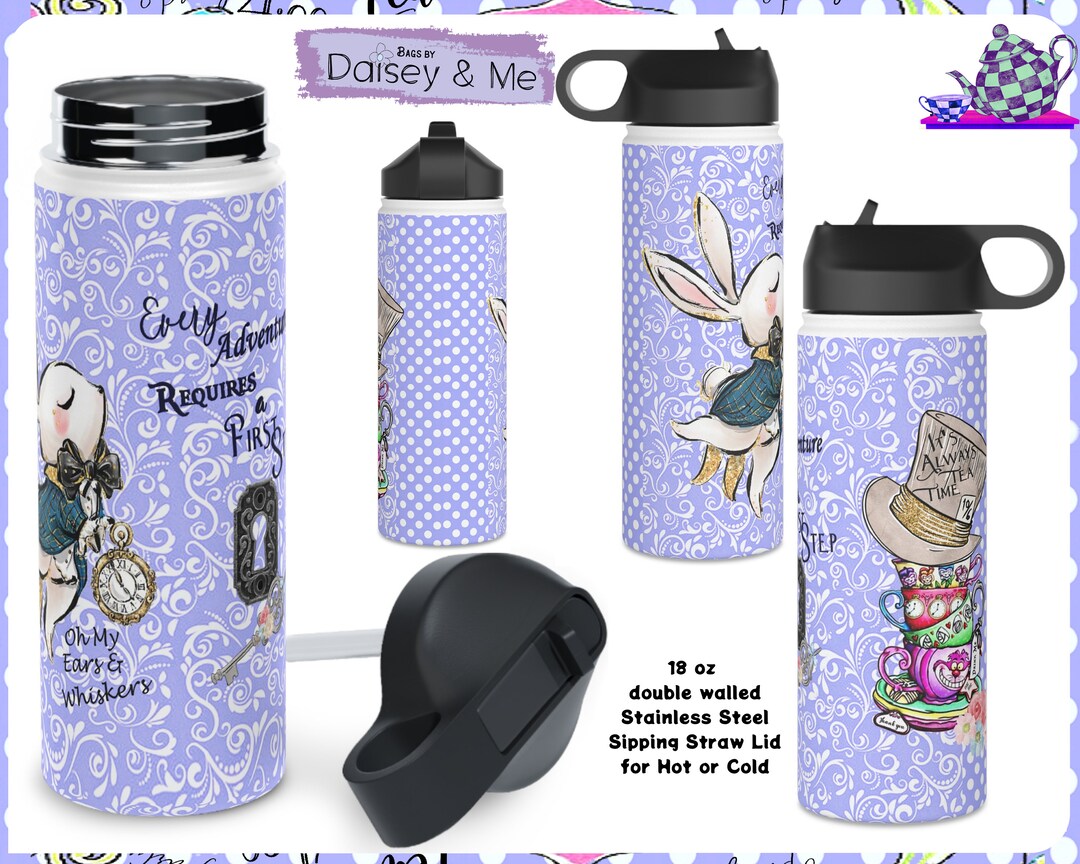 Alice Gift ∙ Hot and Cold ∙ Insulated Bottle With Straw ∙ Alice in ...