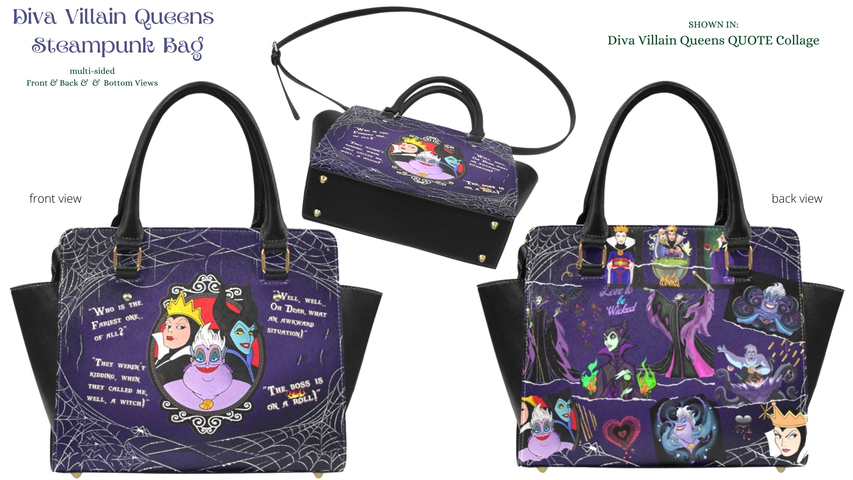 OG • Villain ∙ Evil Queen ∙ Crossbody Handbag Purse ∙ Maleficent ∙ ...