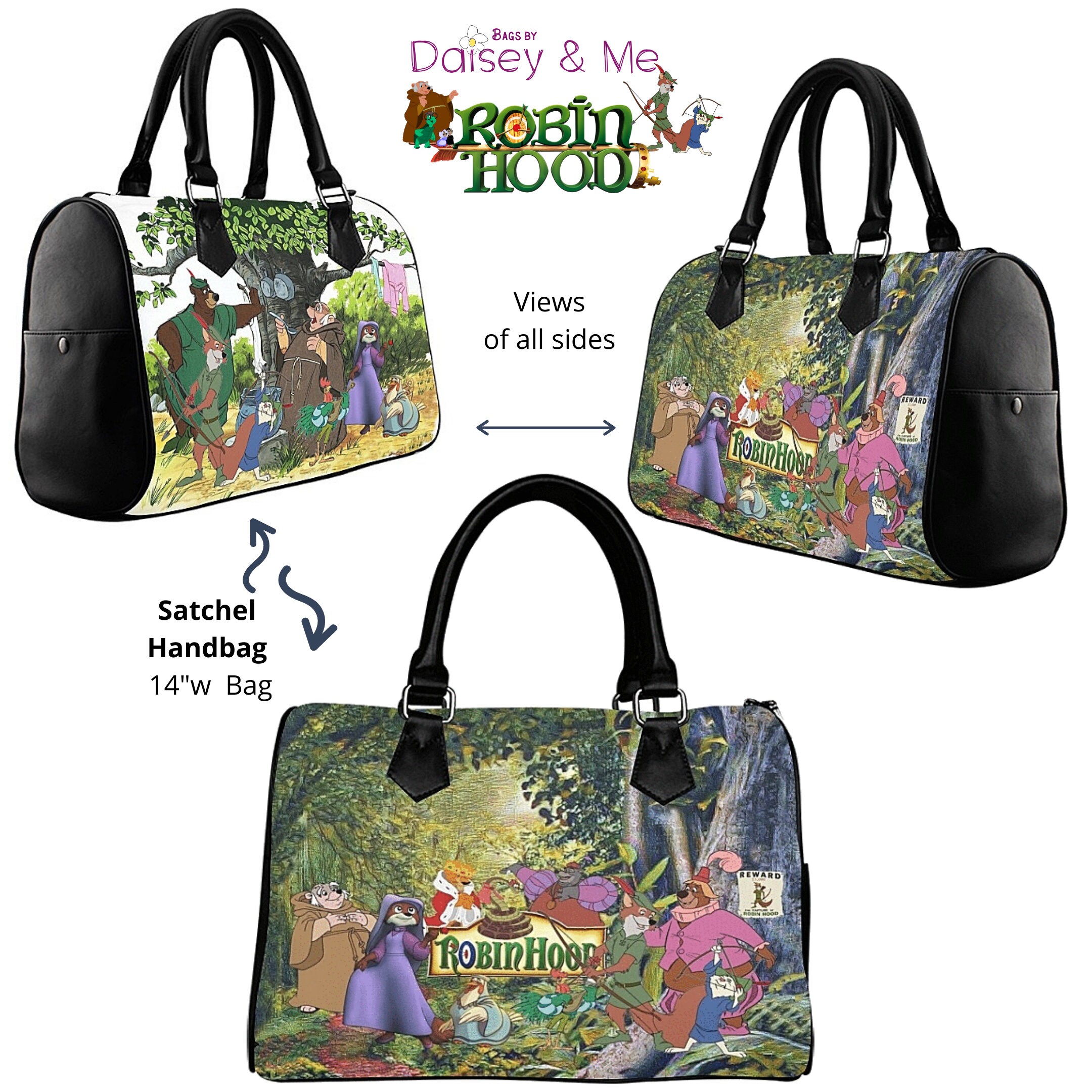 Robin Hood Theme Maid Marion Backpack Commuter Tote | Etsy