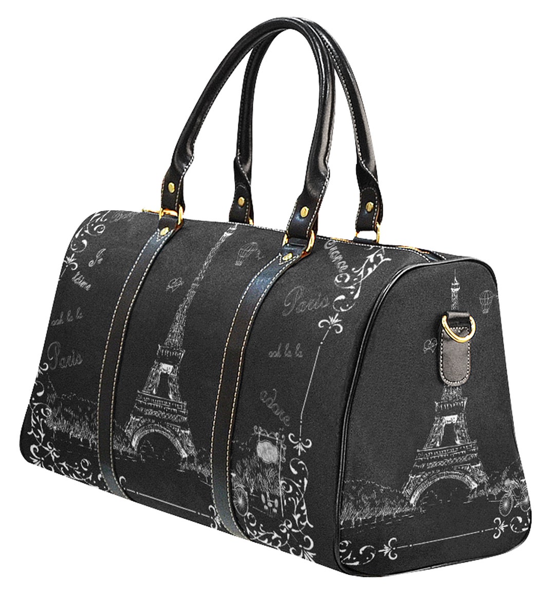 Paris Doctor Bag Paris Scenic Pattern Satchel Bag Travel - Etsy