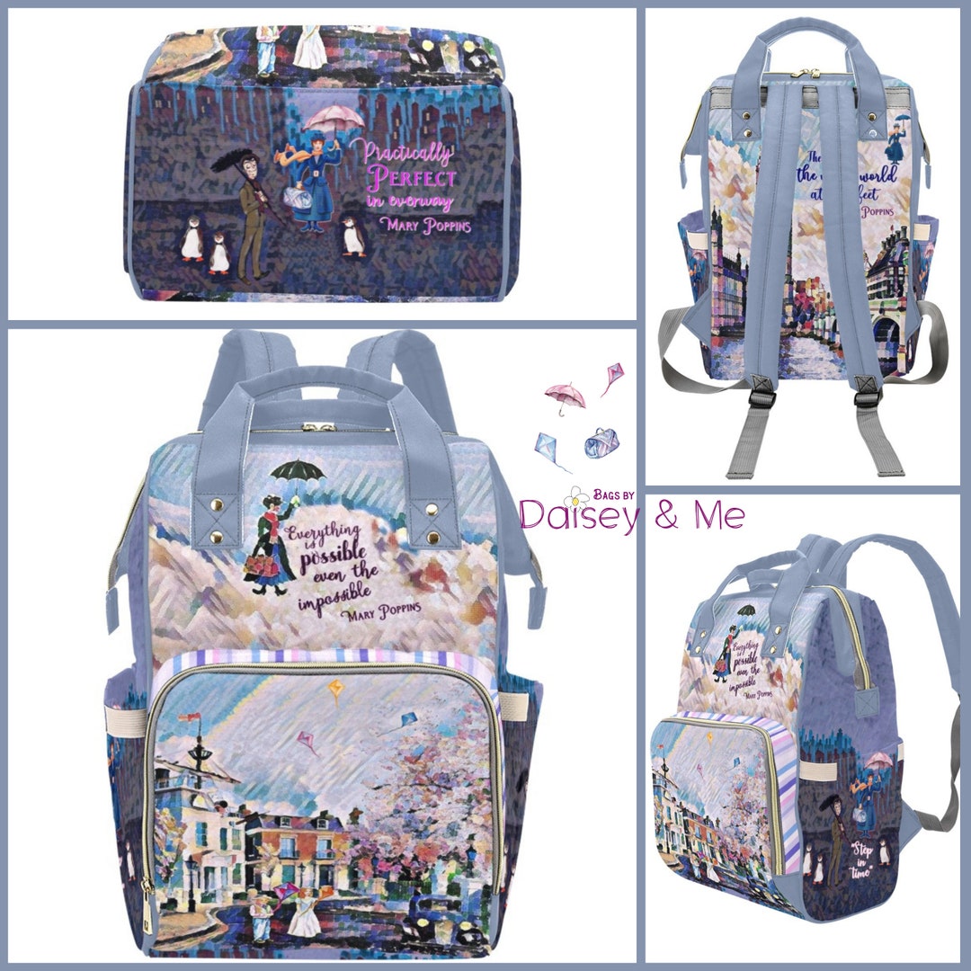 Mary Poppins ∙ Diaper Bag Backpack ∙ Baby Shower Bag Gift ∙ Computer ...