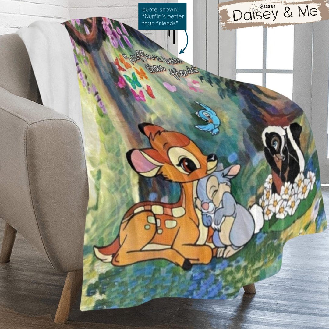 Bambi • Cozy Blanket Throw • Bambi Friends • Bags and Gifts • Soft ...