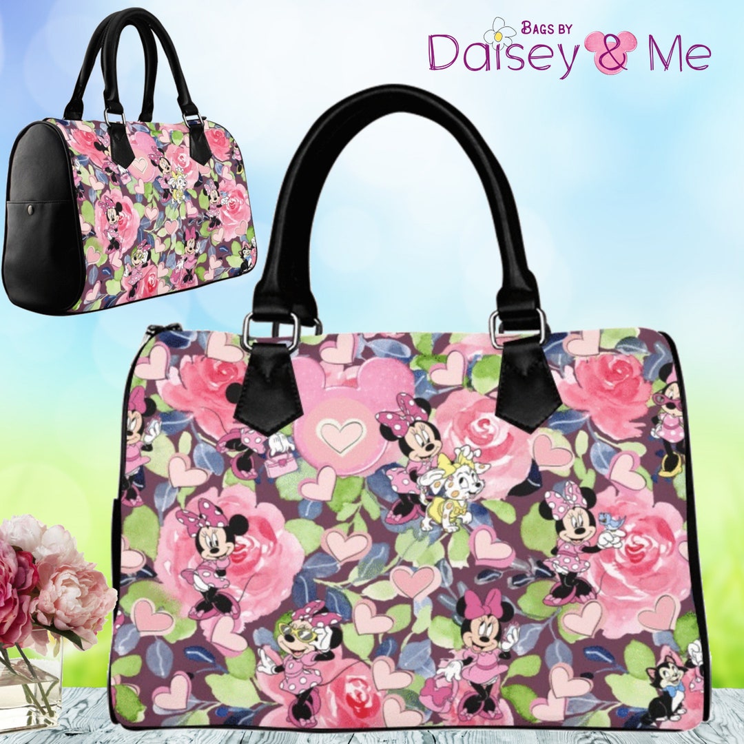 Minnie Mouse Roses Mouse Cartoon Character Satchel Bag - Etsy
