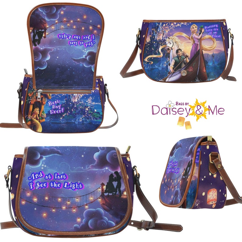 Tangled Rapunzel Saddle Bag Tangled Princess Disney | Etsy