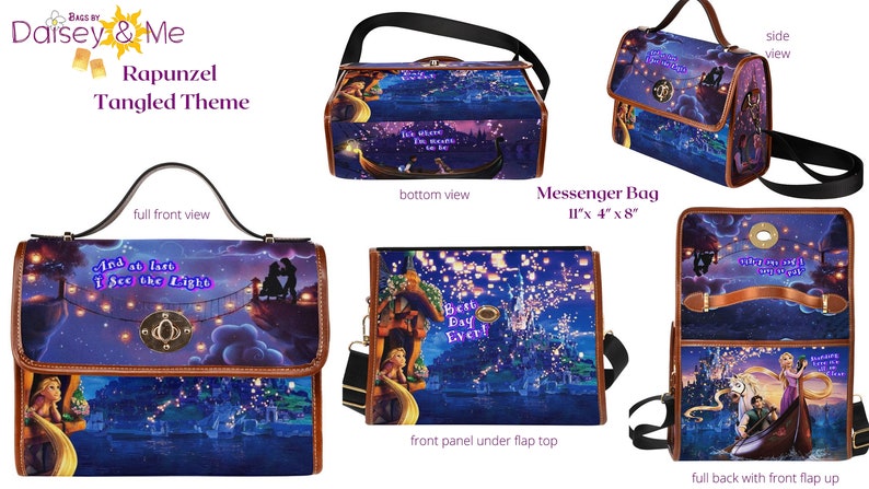 Tangled Rapunzel Saddle Bag Tangled Princess Disney | Etsy