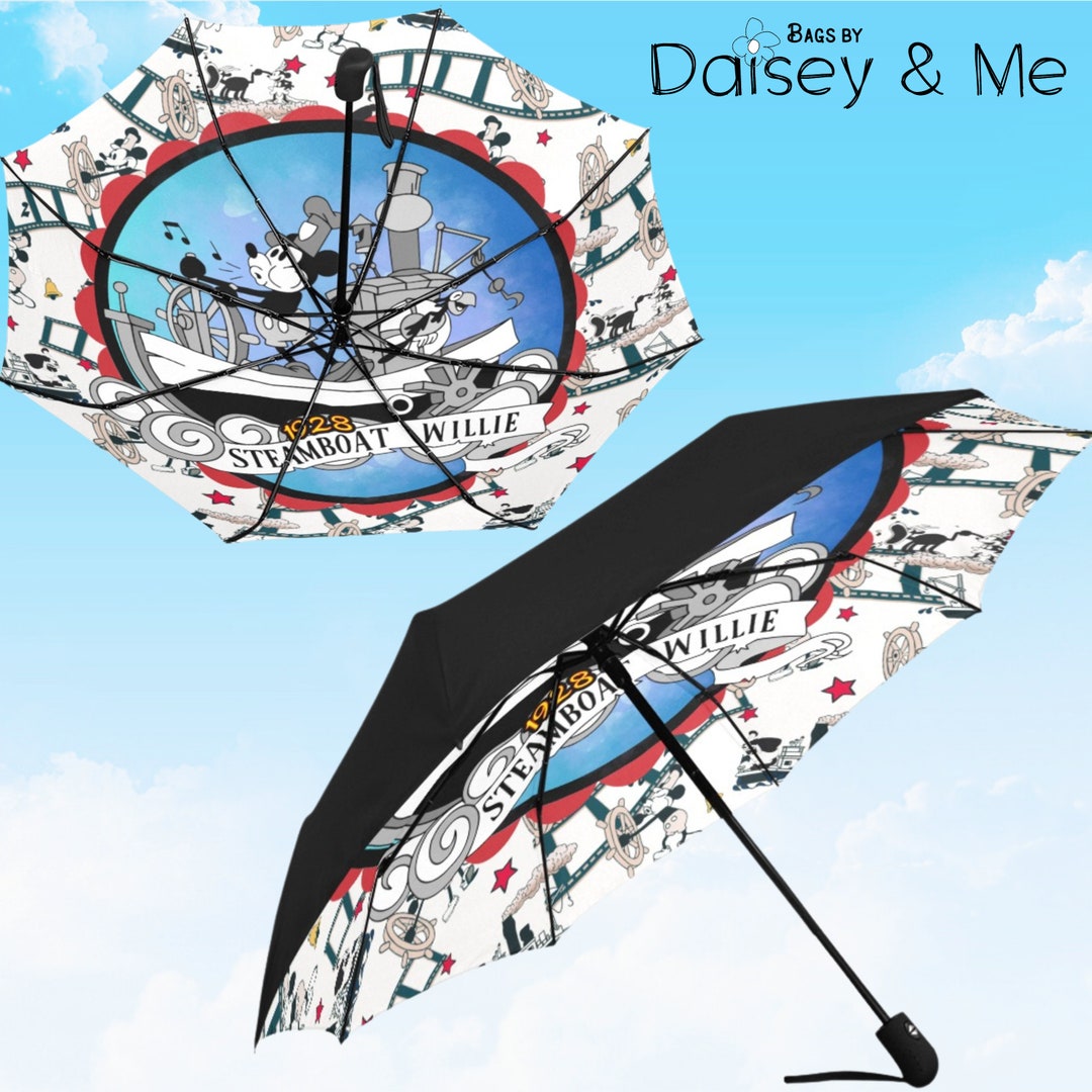 Mickey Umbrella • Mickey Rain Essentials • Steamboat Willie Bags and ...