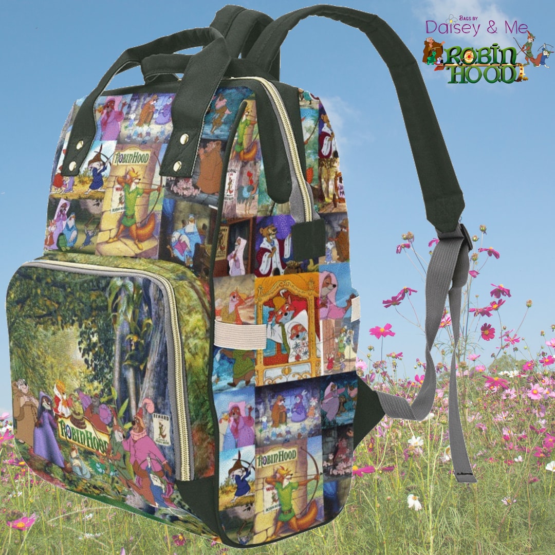 Robin Hood Theme Maid Marion Backpack Commuter Tote Cute Cartoon Robin ...
