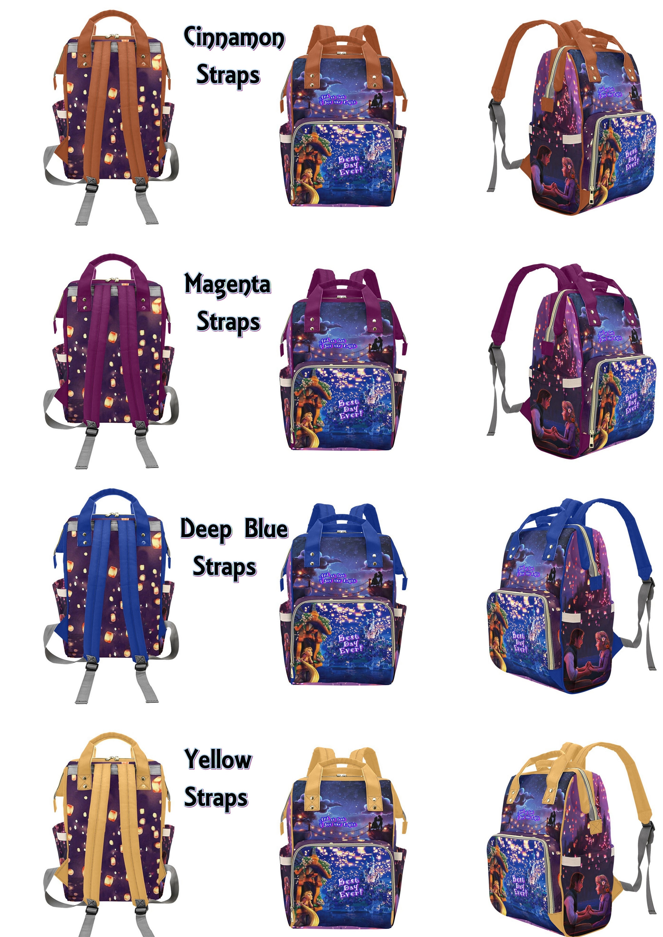 Tangled Rapunzel ∙ Backpack ∙ Lantern Festival ∙ Crossbody Diaper Bags ...