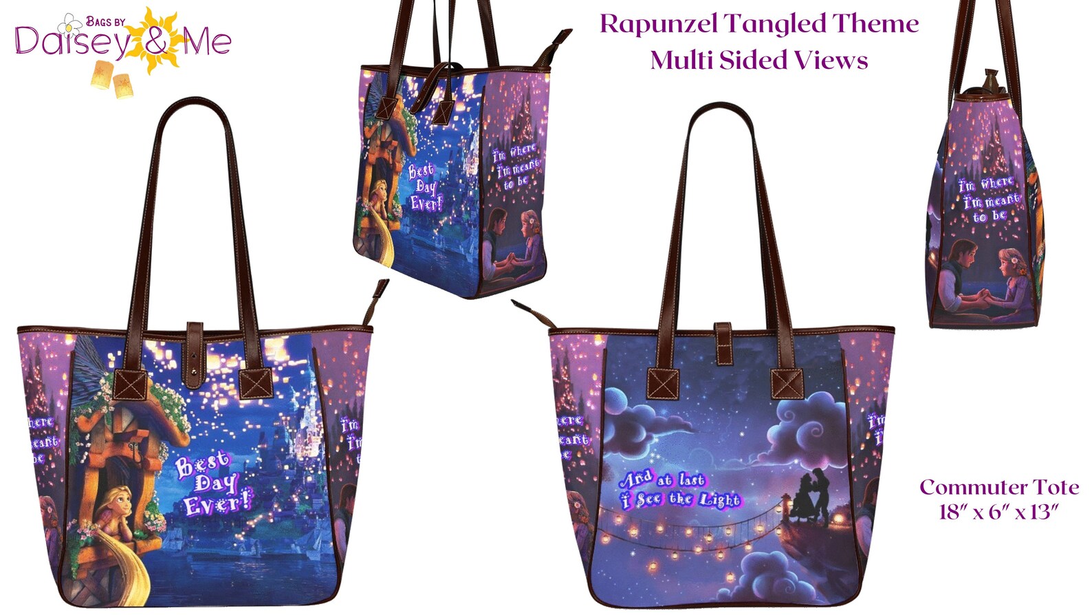 Tangled Rapunzel Saddle Bag Tangled Princess Disney | Etsy