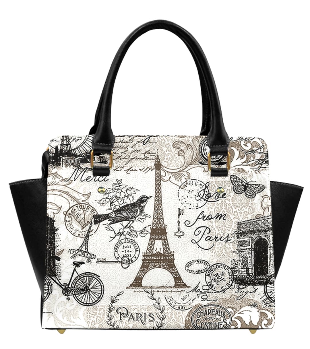 Paris Scenic Art ∙ Steampunk Vegan Leather Handbag ∙ Paris in ...