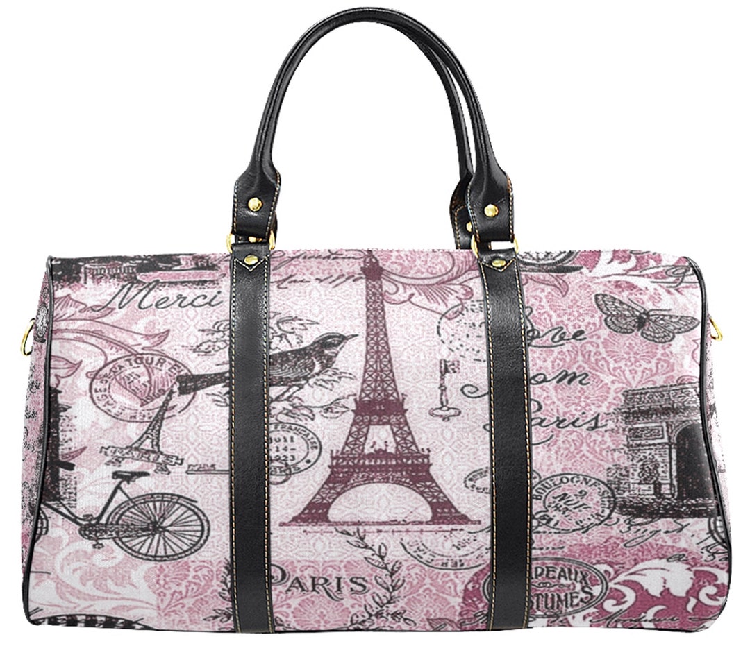 Paris Doctor Bag ∙ Paris Scenic Pattern Bag ∙ Satchel Bag ∙ Travel Bag ...