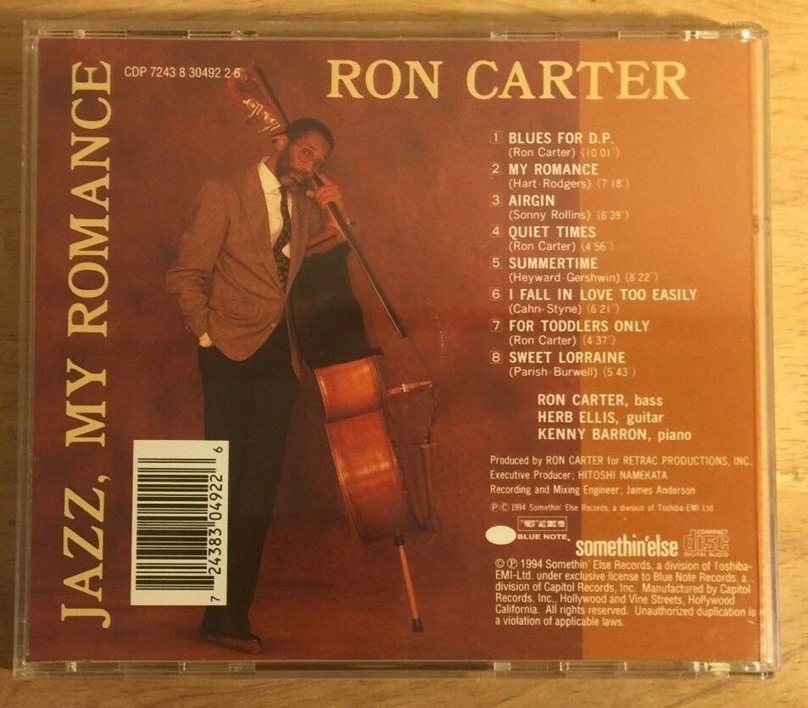 Ron Carter Jazz My Romance Blue Note CD 1994 Plays Like | Etsy