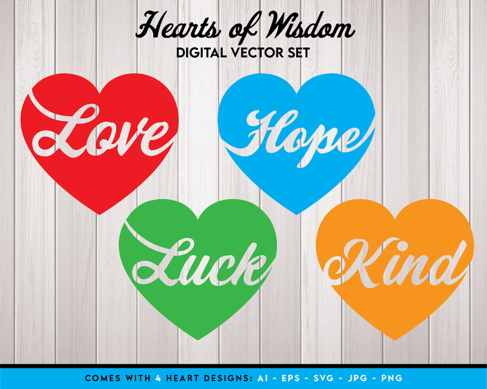 Hearts of Wisdom | Clip Art | Vectors | Digital Download - Etsy