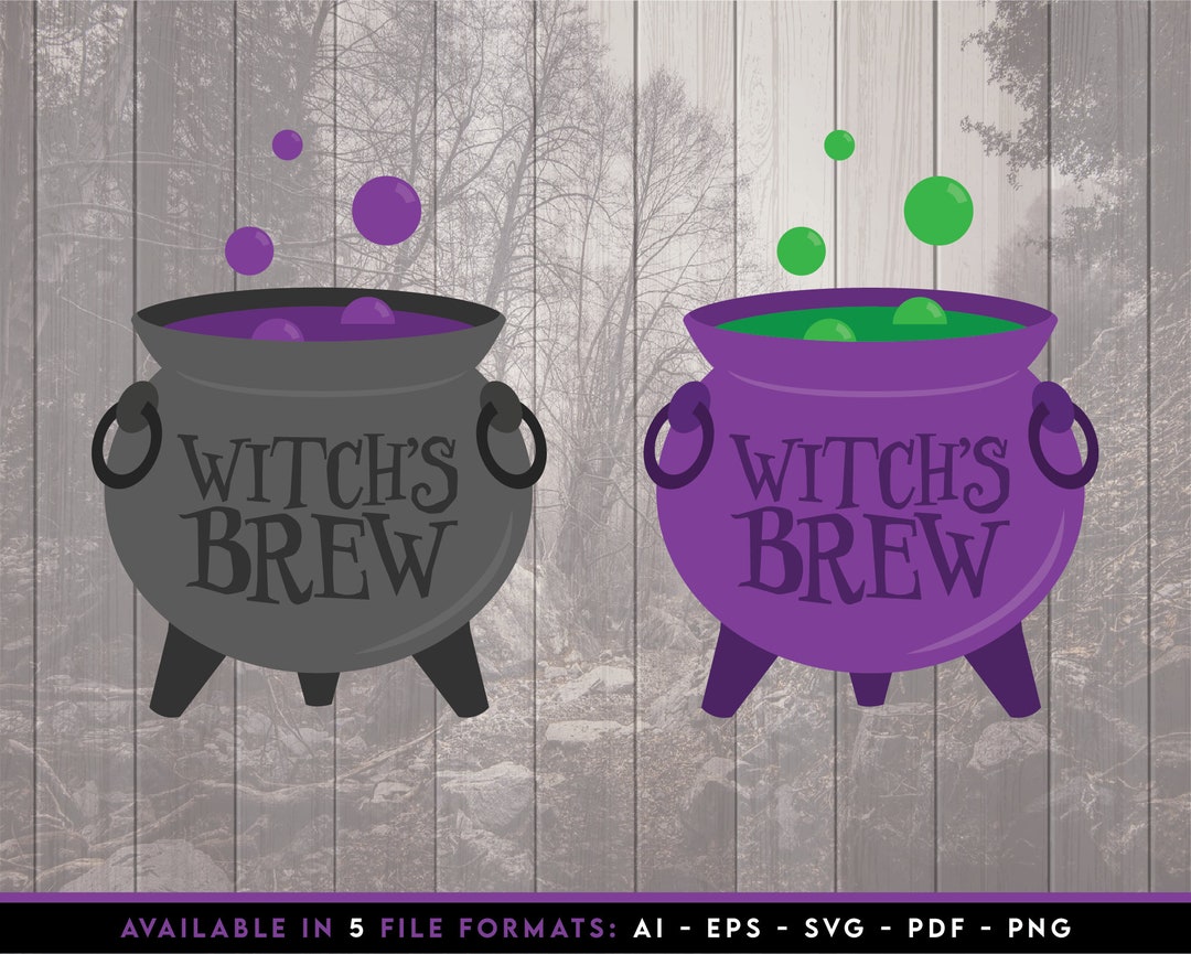 Witch’s Brew | Cauldrons | Clip Art | Digital Download - Etsy