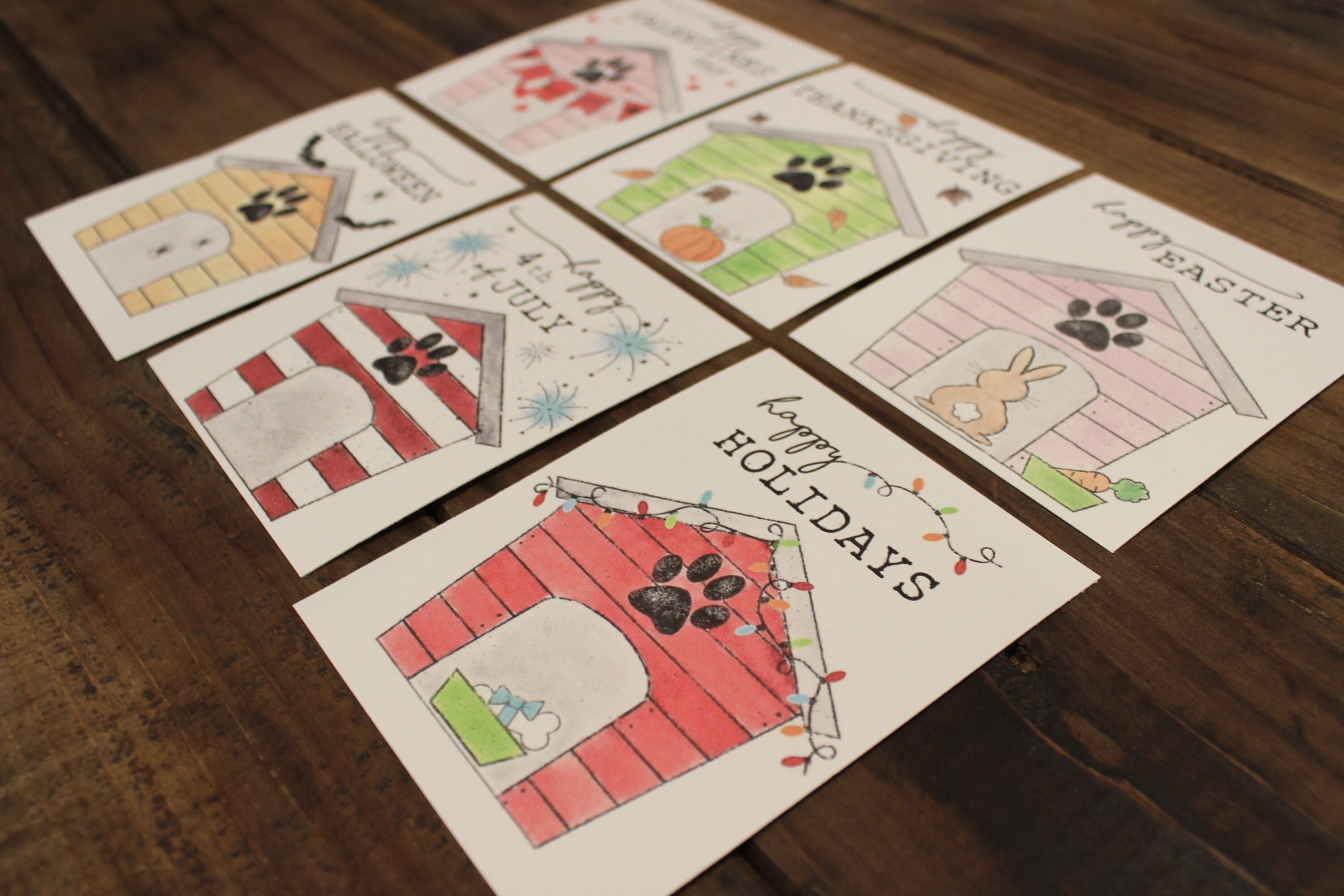 Puppy Milestone Cards // Holidays // Handmade Dog Milestone - Etsy