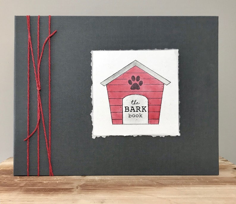 Pet Memory Book // Dog House Cover // Handmade Dog Memory Book Gift Pet ...