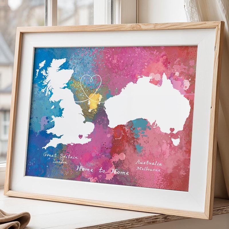 Personalised Map - Etsy