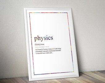 Physics poster | Etsy