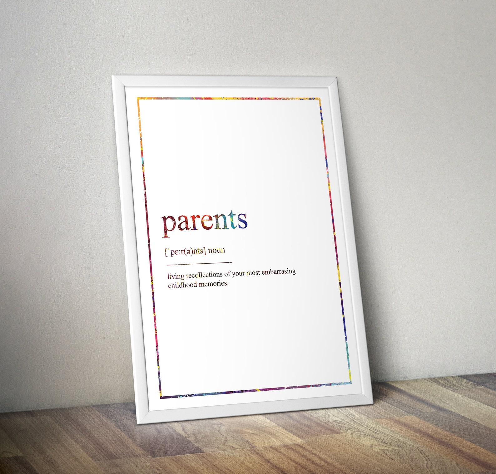 Parents Definition Print | Etsy