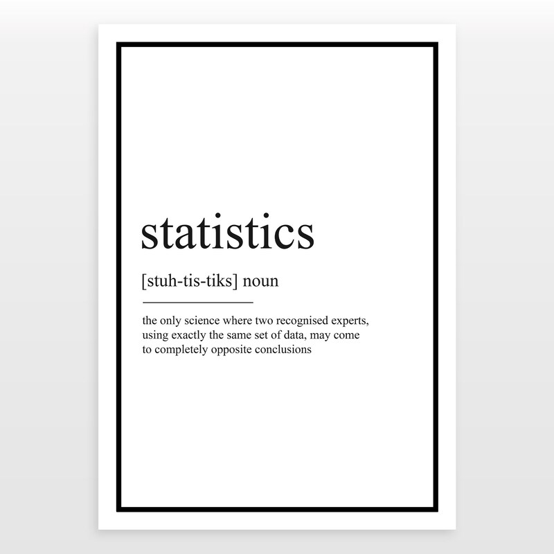 Statistics Poster - Etsy