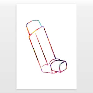 Educational Poster Of Inhalers