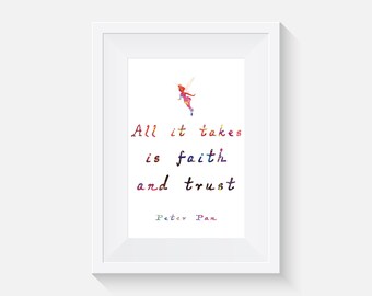 J M Barrie Quote | Etsy